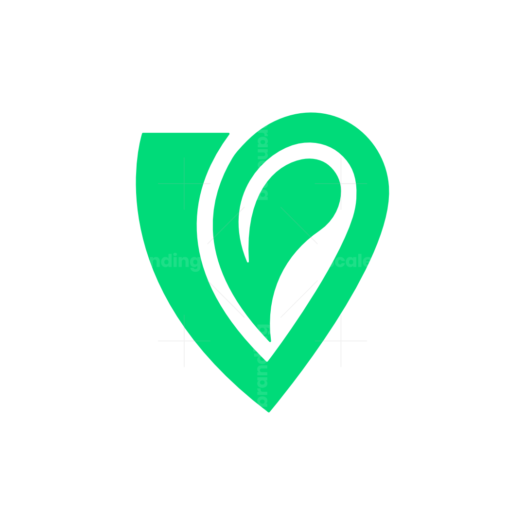 Abstract Letter V leaf logo | Scalebranding