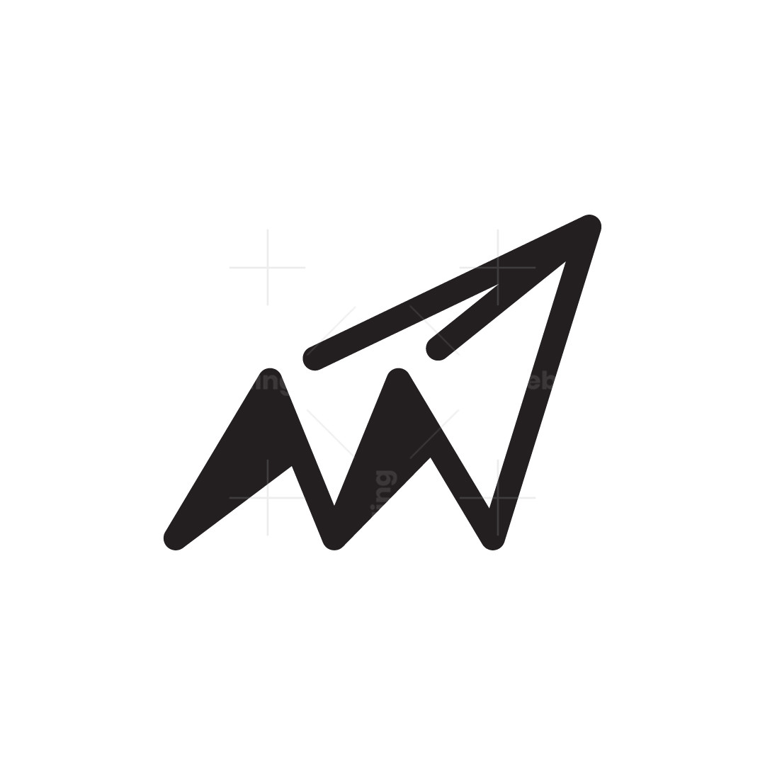 Letter M Paper Plane Logo | Scalebranding