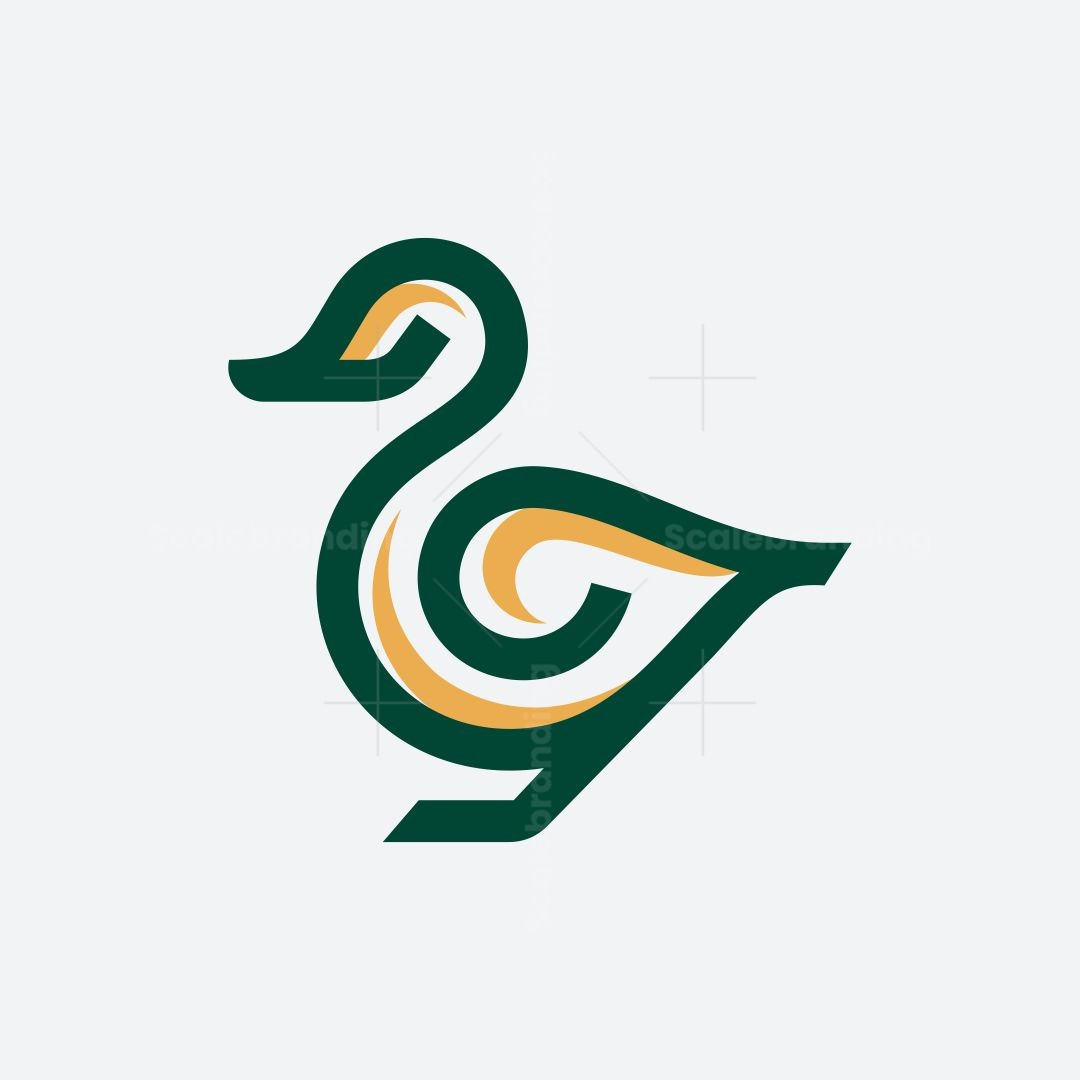 abstract line duck logo | Scalebranding