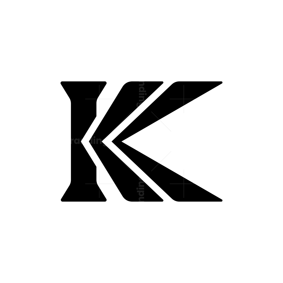 Iconic Modern Abstract K Letter Logo | Scalebranding