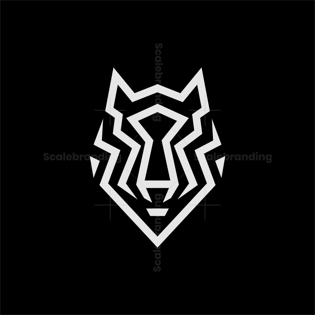 Abstract Wolf Head Logo | Scalebranding