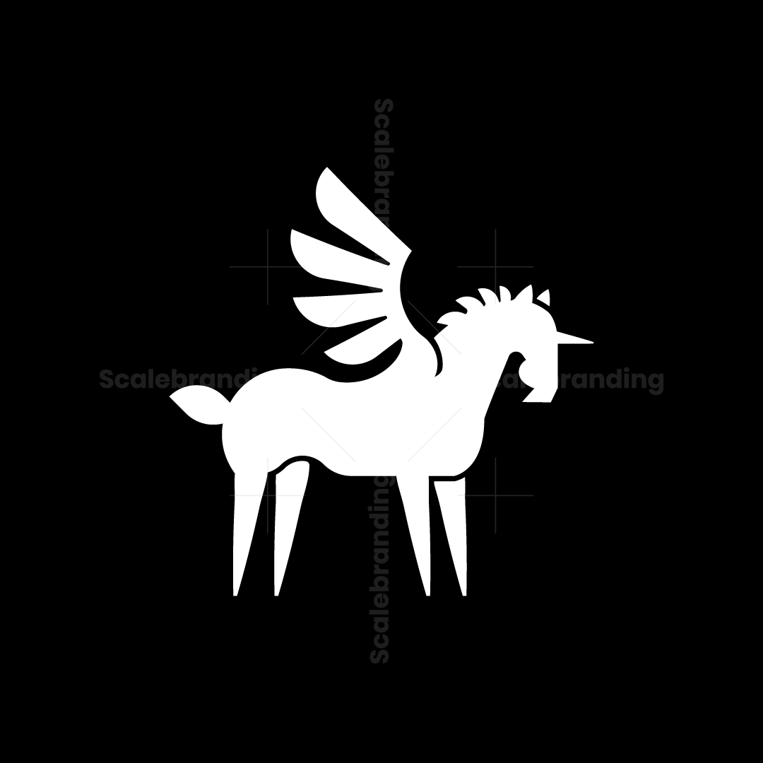 simple pegasus wings concept logo | Scalebranding