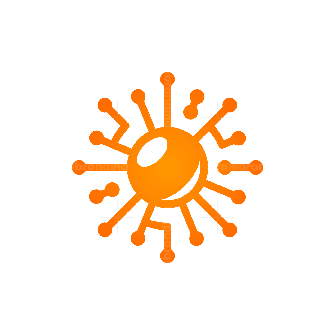 Solar Technology Sun Electronics Logo | Scalebranding