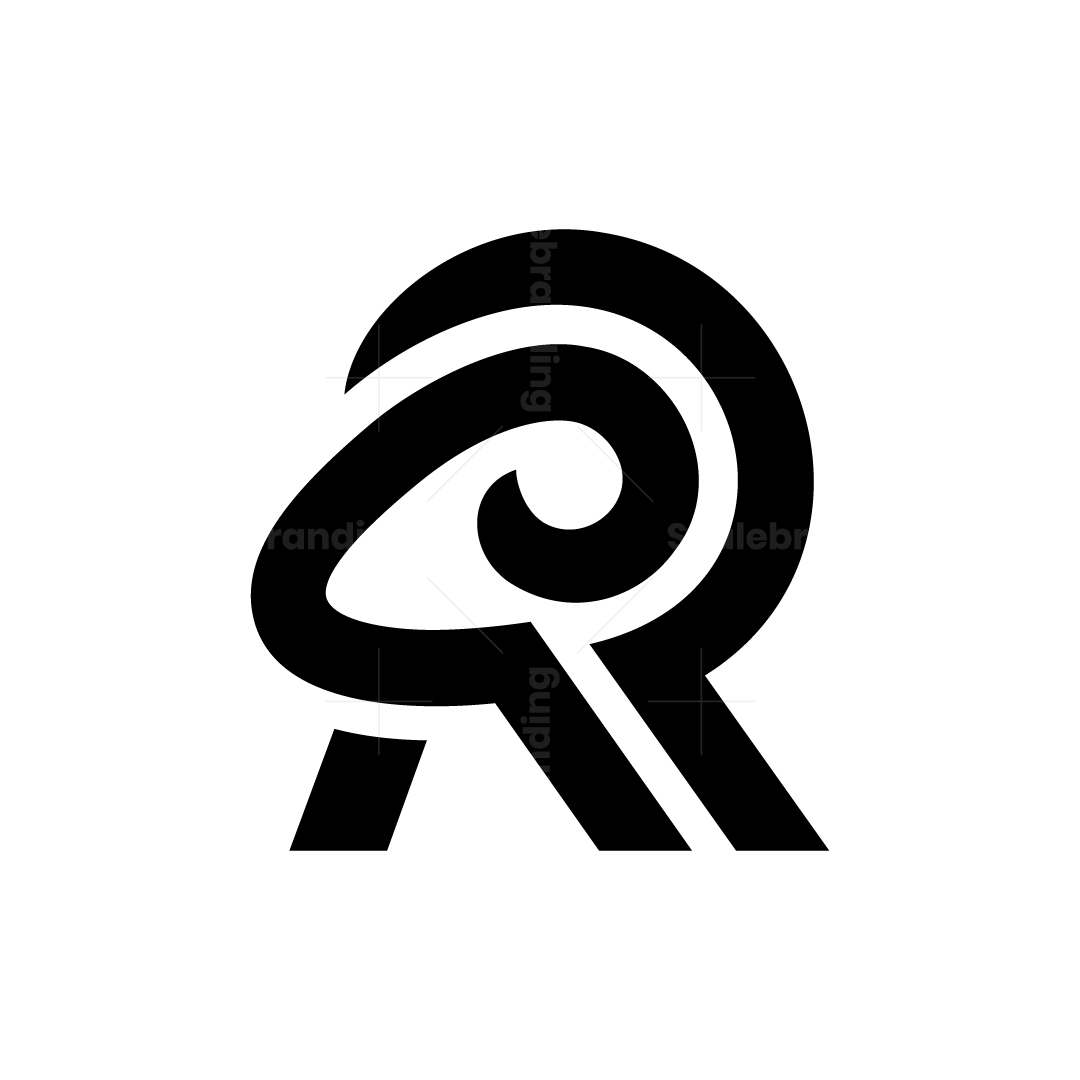 Modern Letter R Ram Logo | Scalebranding