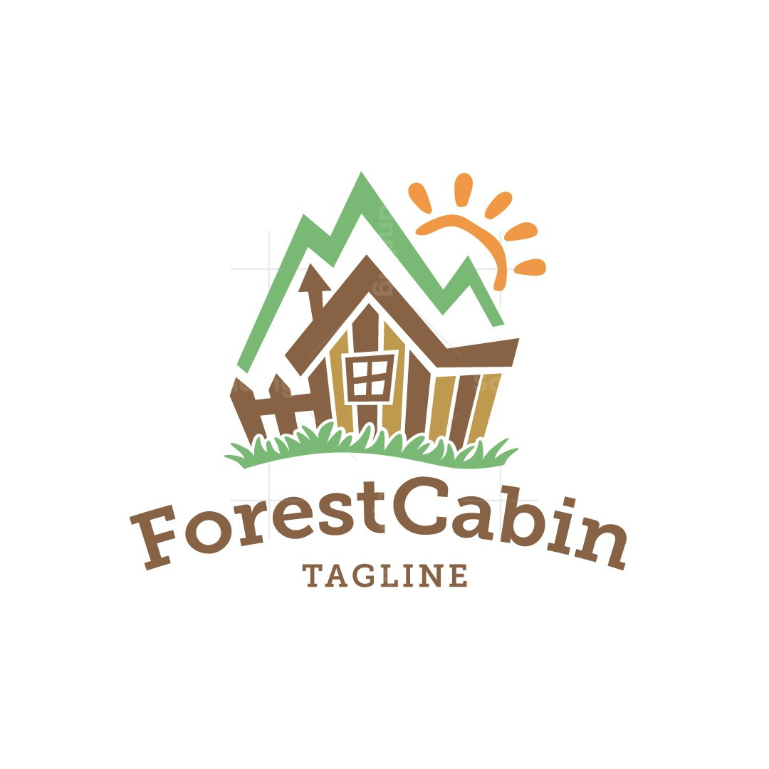 Forest Cabin Camping Retreat Logo | Scalebranding