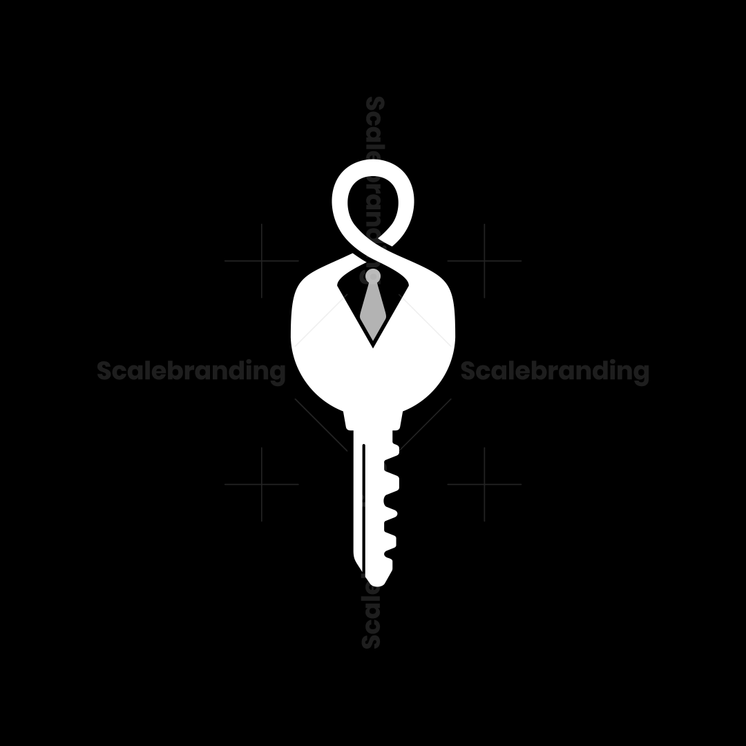 Adorable Powerful Person Key logo | Scalebranding