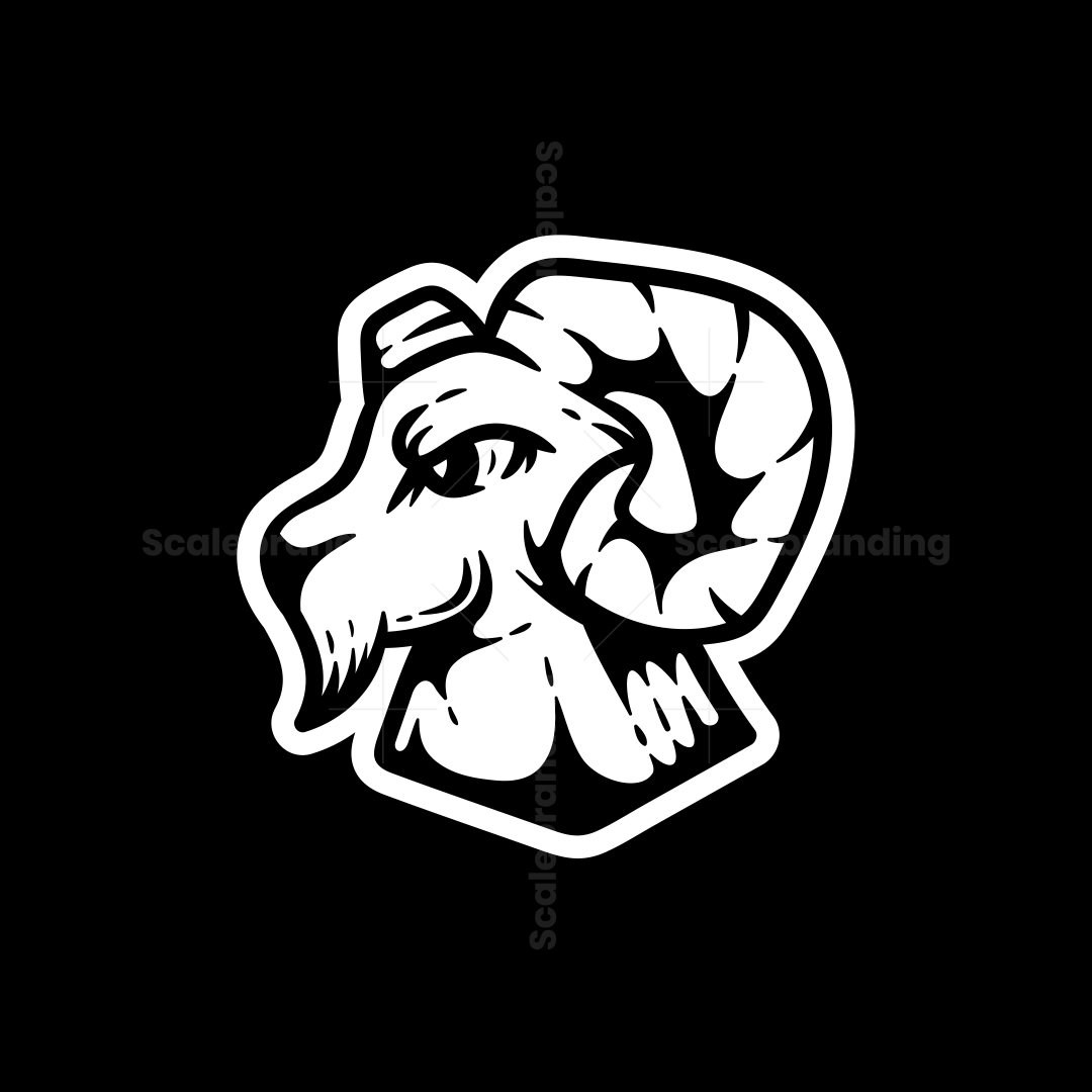 Head Goat Ram Animal Illustration Logo | Scalebranding