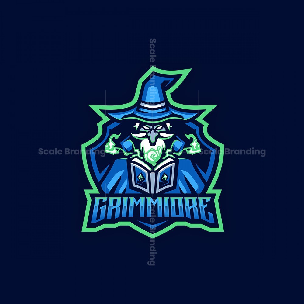 Grimmoire Mascot Logo | Scalebranding