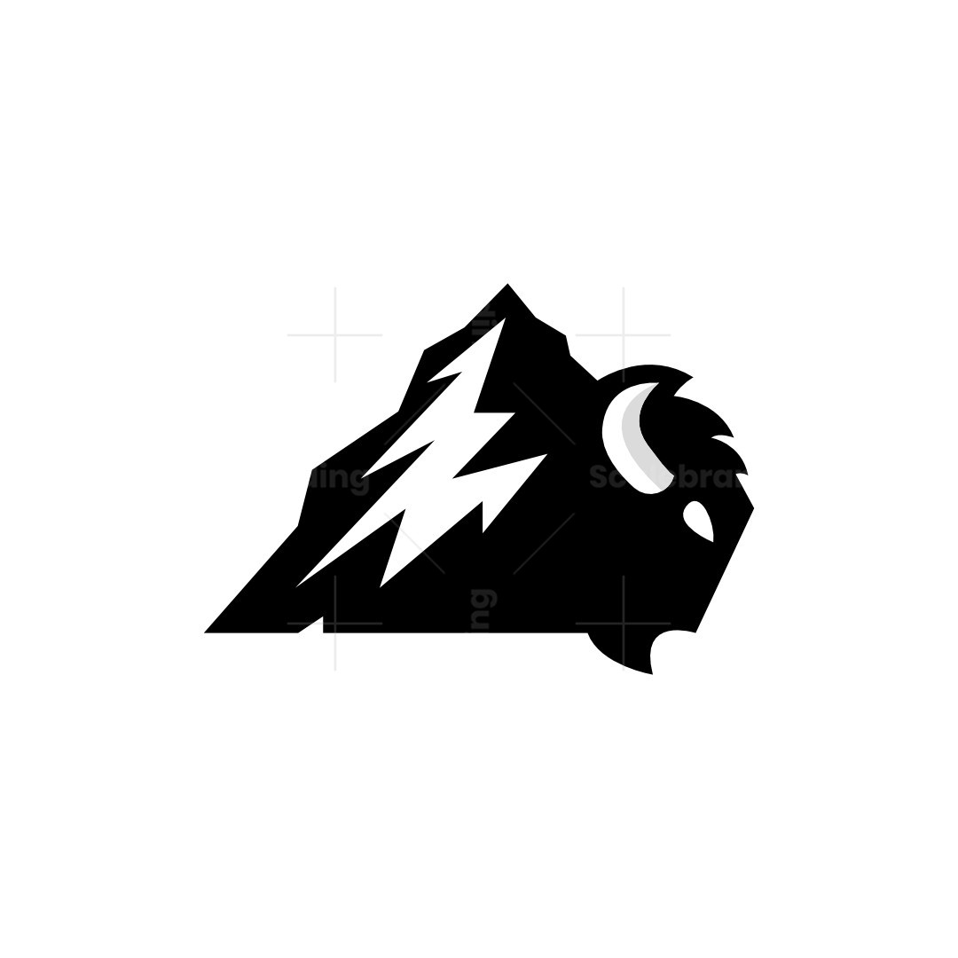 Simple Bison mountain logo | Scalebranding