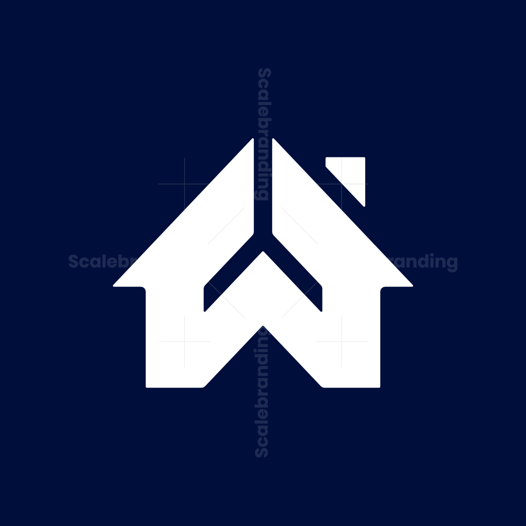 Simple letter w House logo | Scalebranding