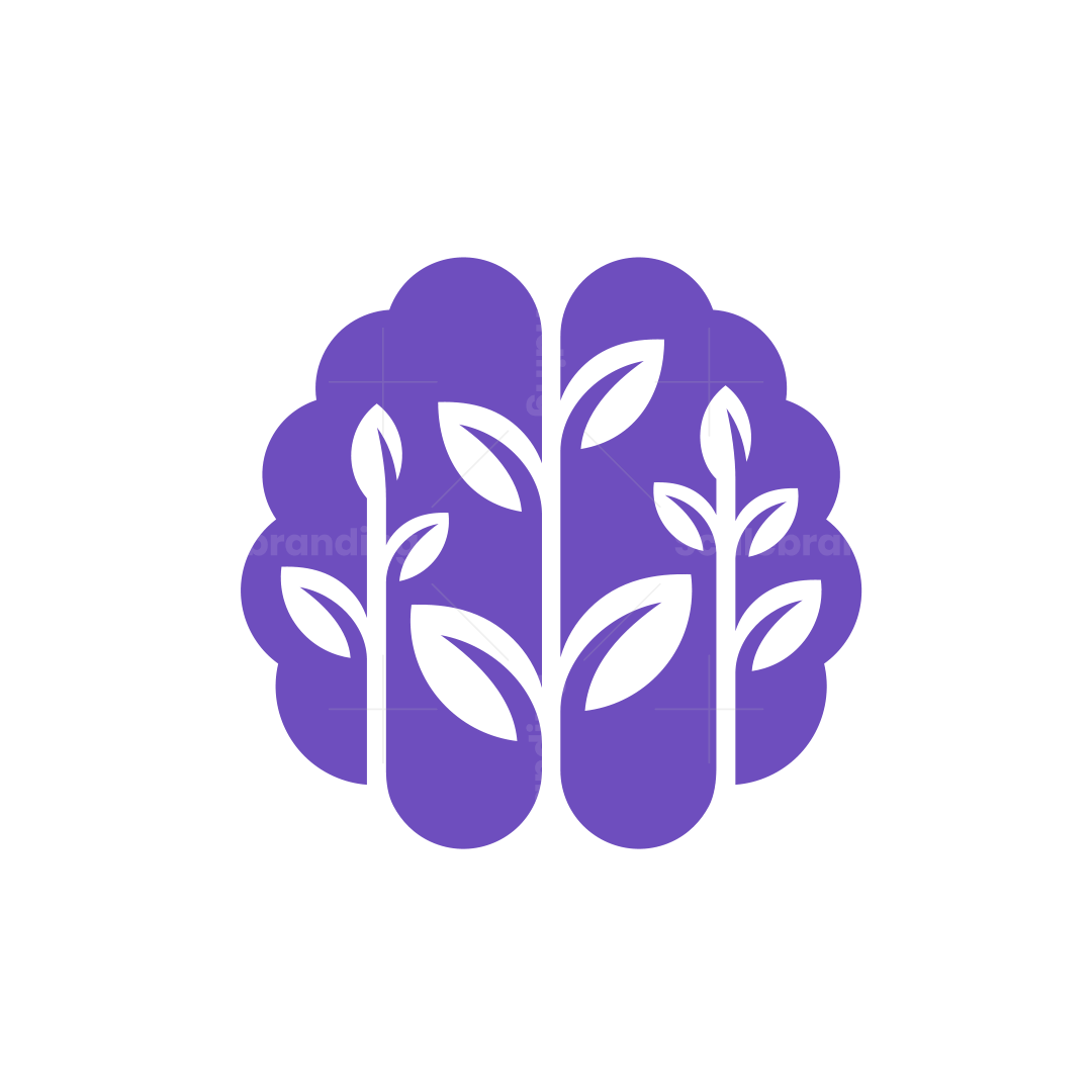 Brain garden natural thinking psychology logo | Scalebranding
