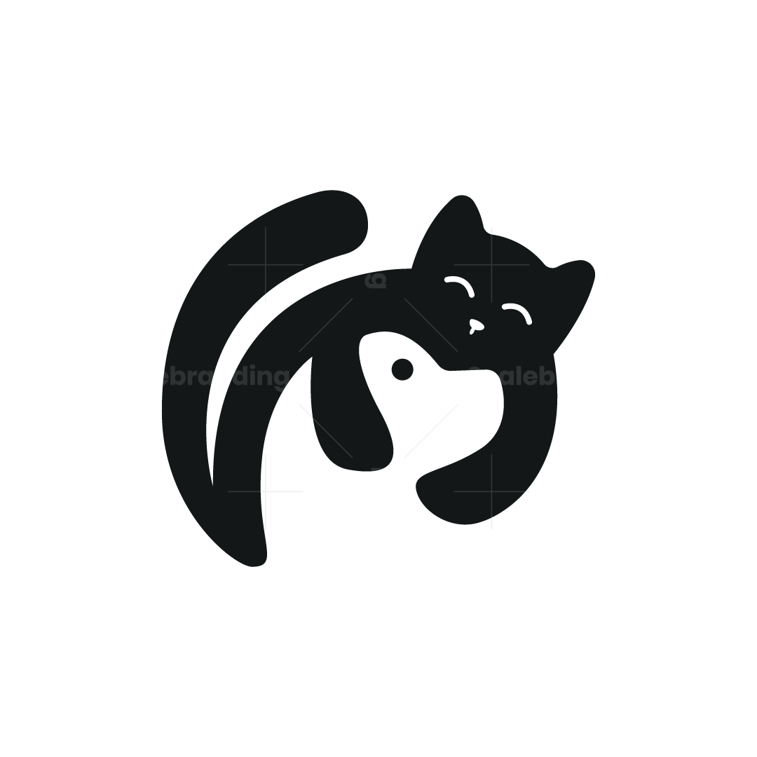 Dog And Cat Silhouette Logo