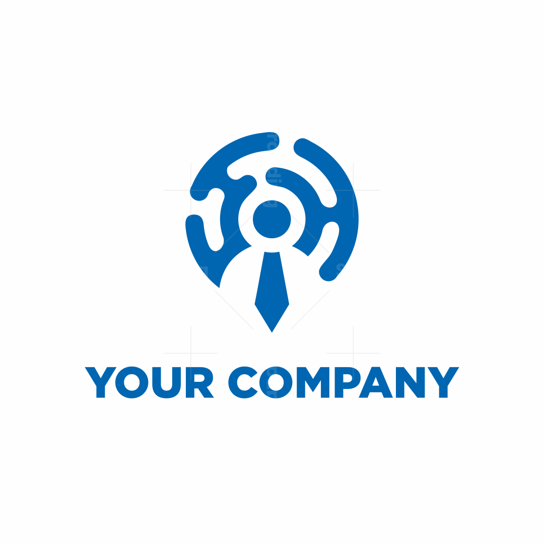 Artificial Intelligence Employee or Staff Digital Logo | Scalebranding