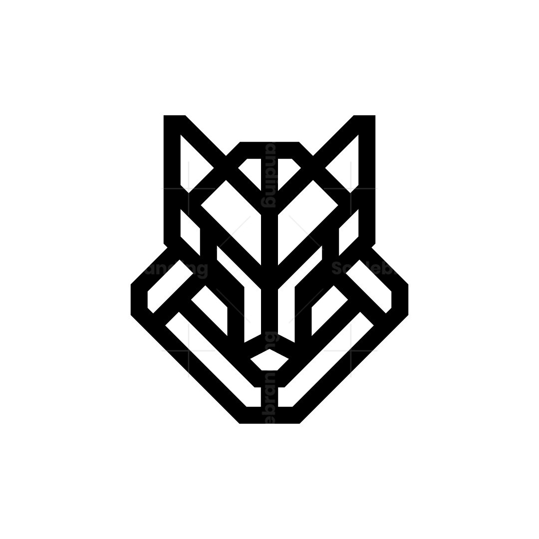 Alpha Wolf Head Logo Design Wolf Logo Black Modern Wolf Logo ...