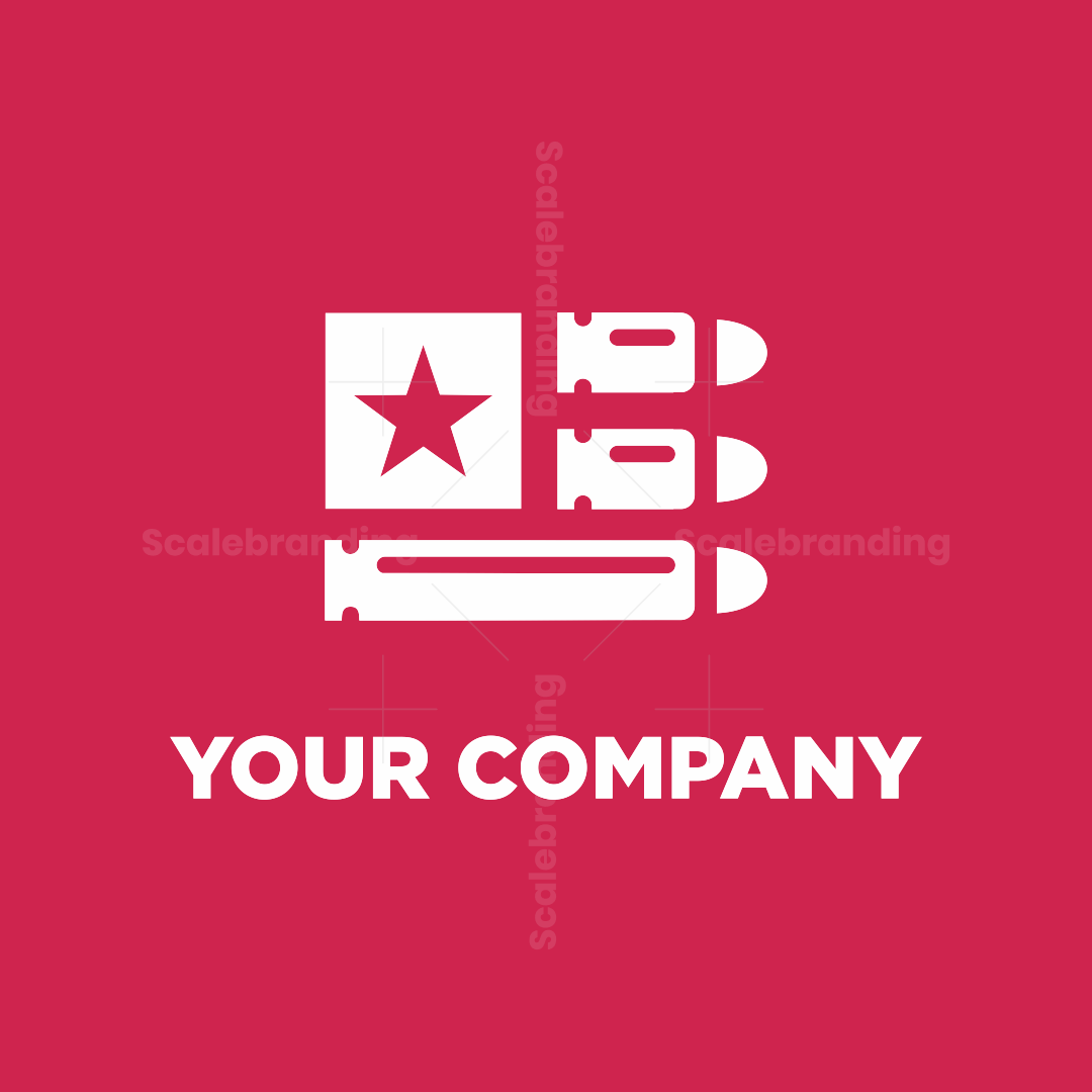 Bullet American Flag Simple Logo | Scalebranding