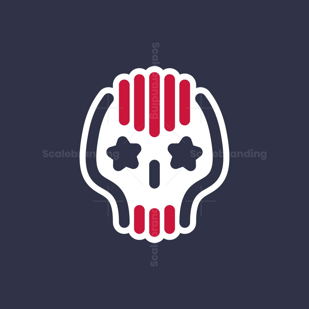 American Star Skull Logo | Scalebranding
