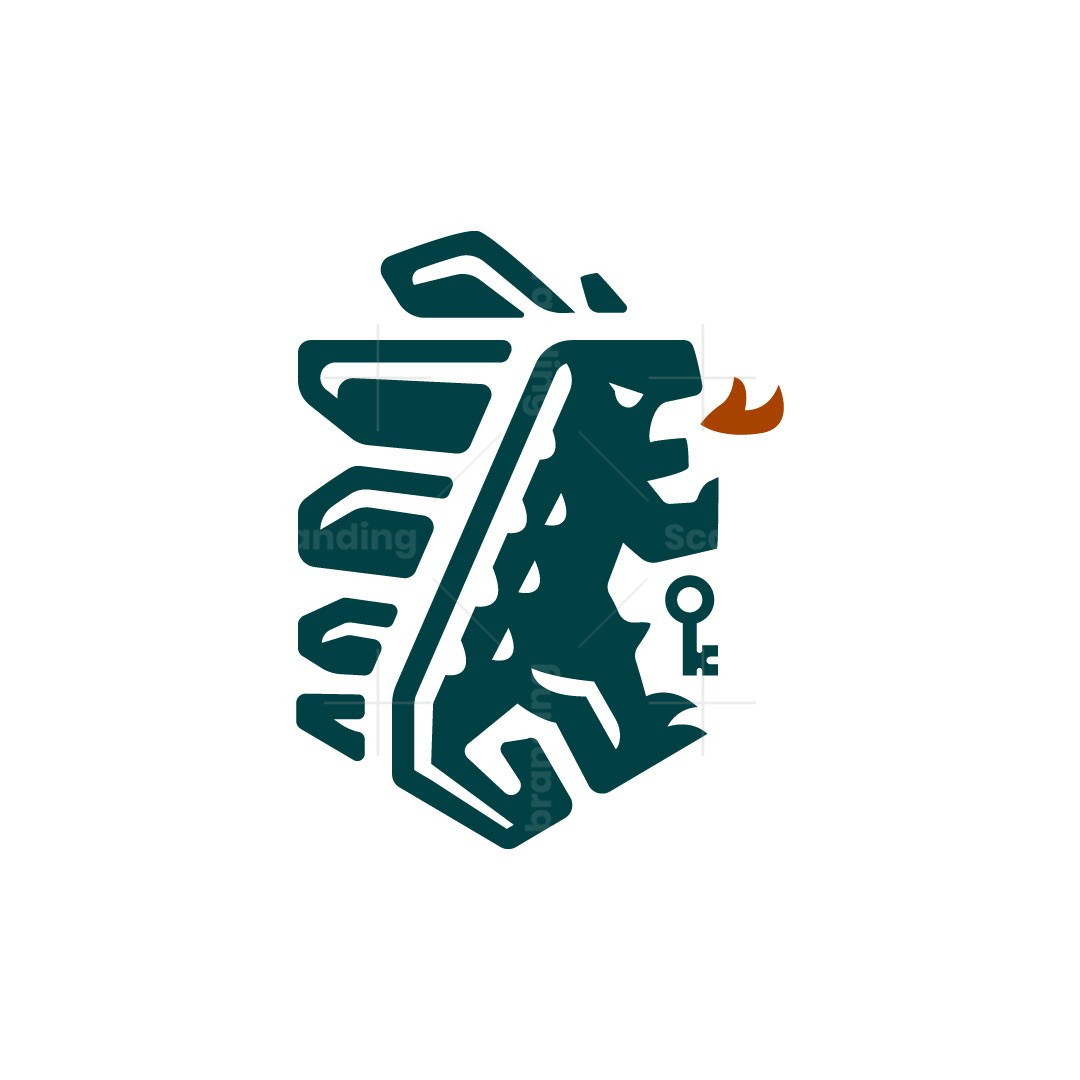 Amphibious reptile monster logo | Scalebranding