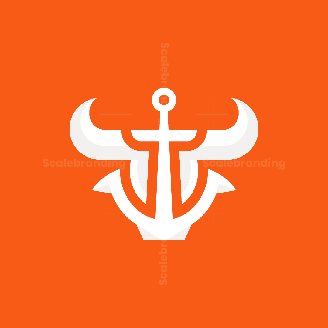 Anchor Bull Marine Power identity logo | Scalebranding
