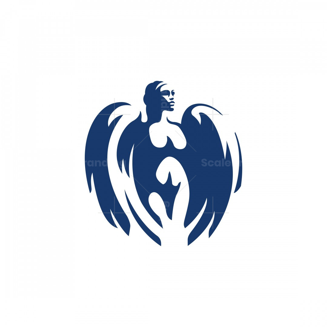 Angel Logo Design Premium Vector | Luxury Angel Logo Design For Your
