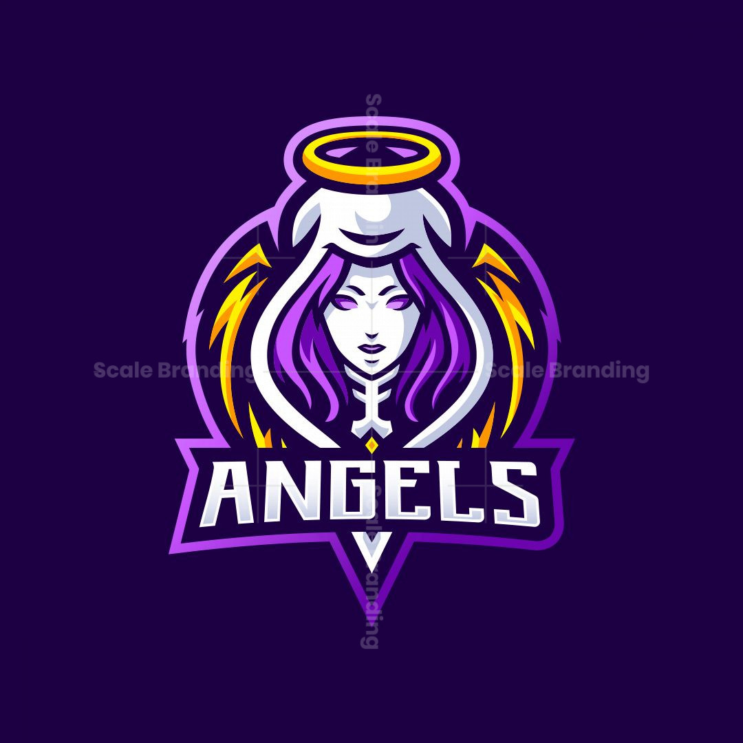 Angle Logo Premium Vector | Angel Logo Design Template