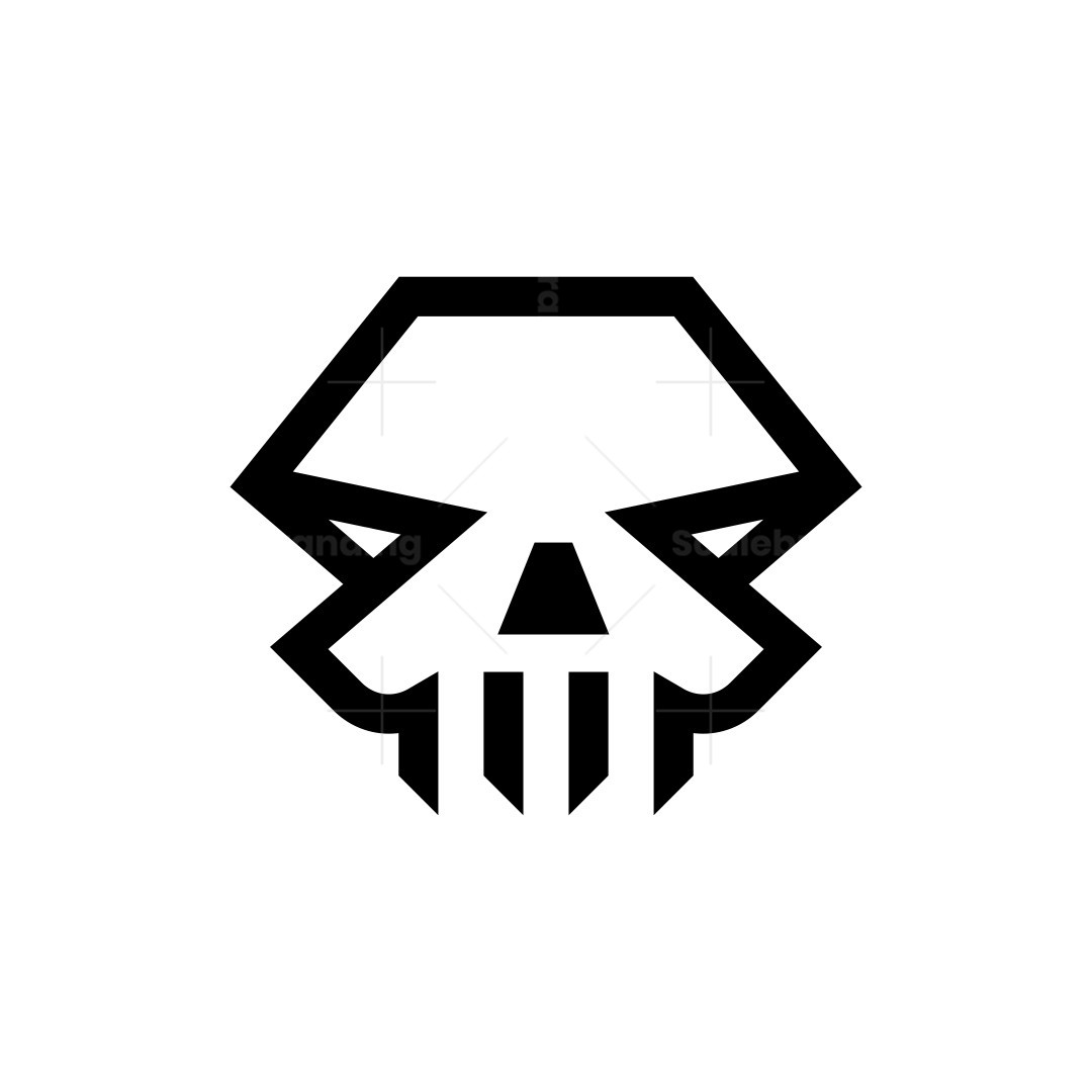 Angry Skull Mark Logo | Scalebranding