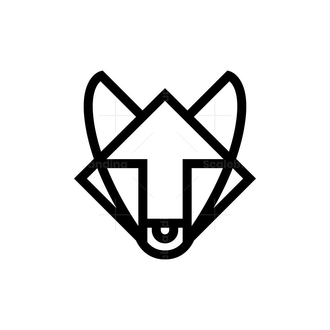 Up Arrow Wolf Logo | Scalebranding