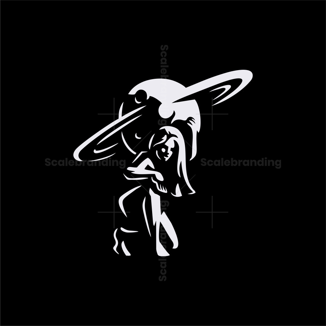 Atlas Woman Titanium Planet Logo | Scalebranding