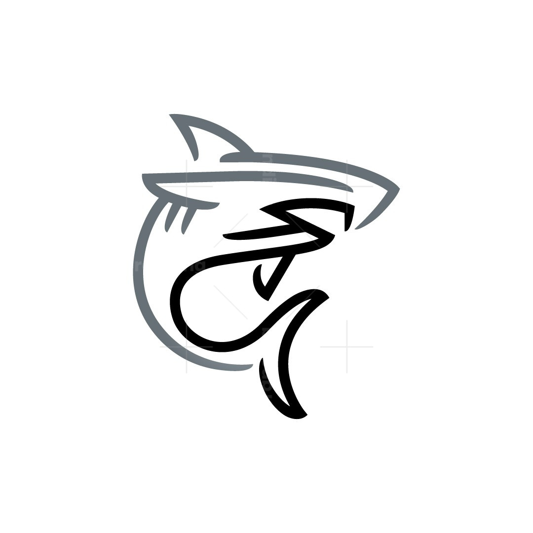 Attack Shark Logo Great White Shark Logo | Scalebranding