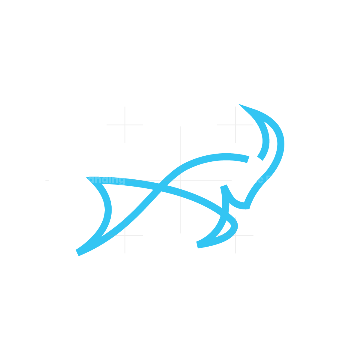 Attacking Blue Ram Logo | Scalebranding