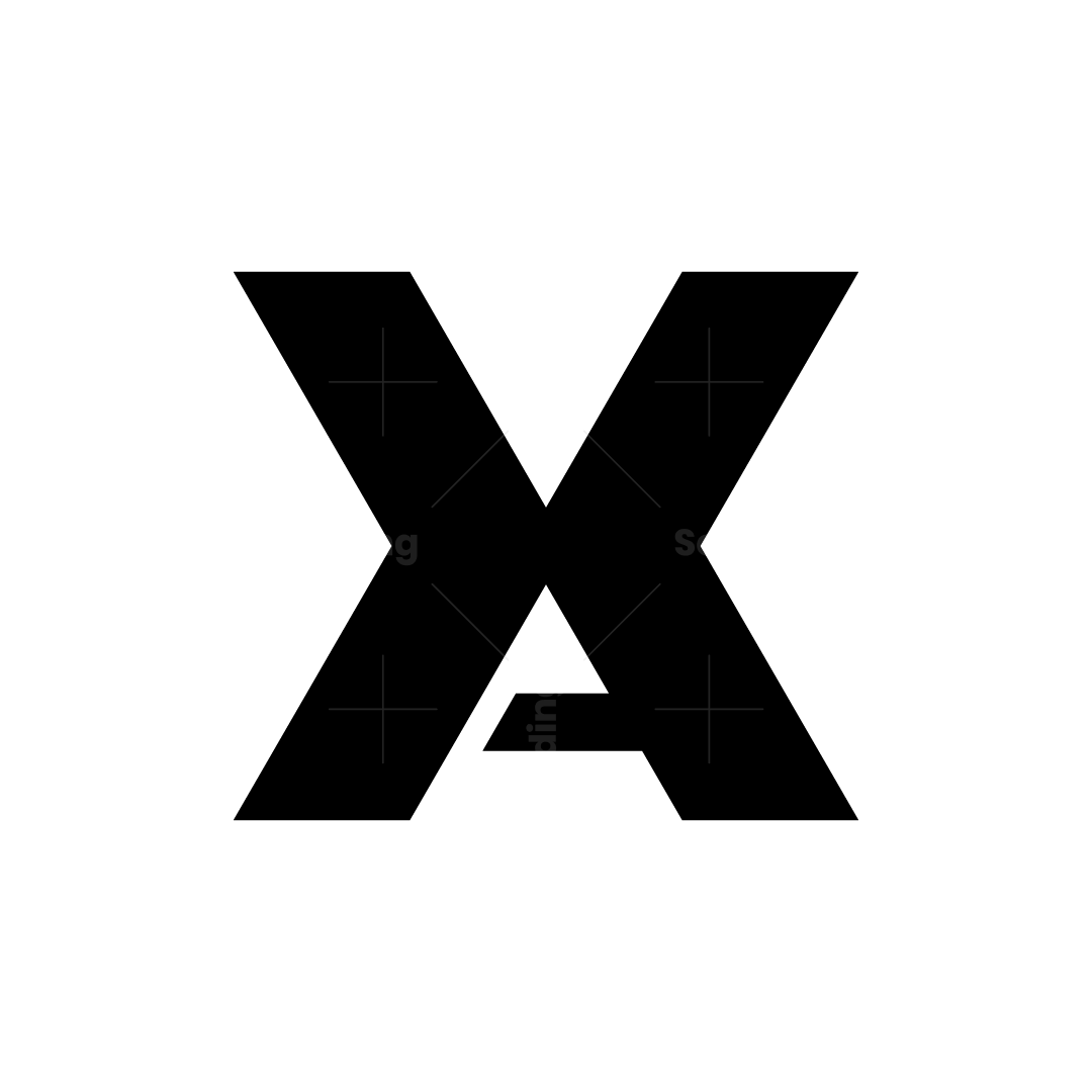 Letters AX XA Modern Logo | Scalebranding