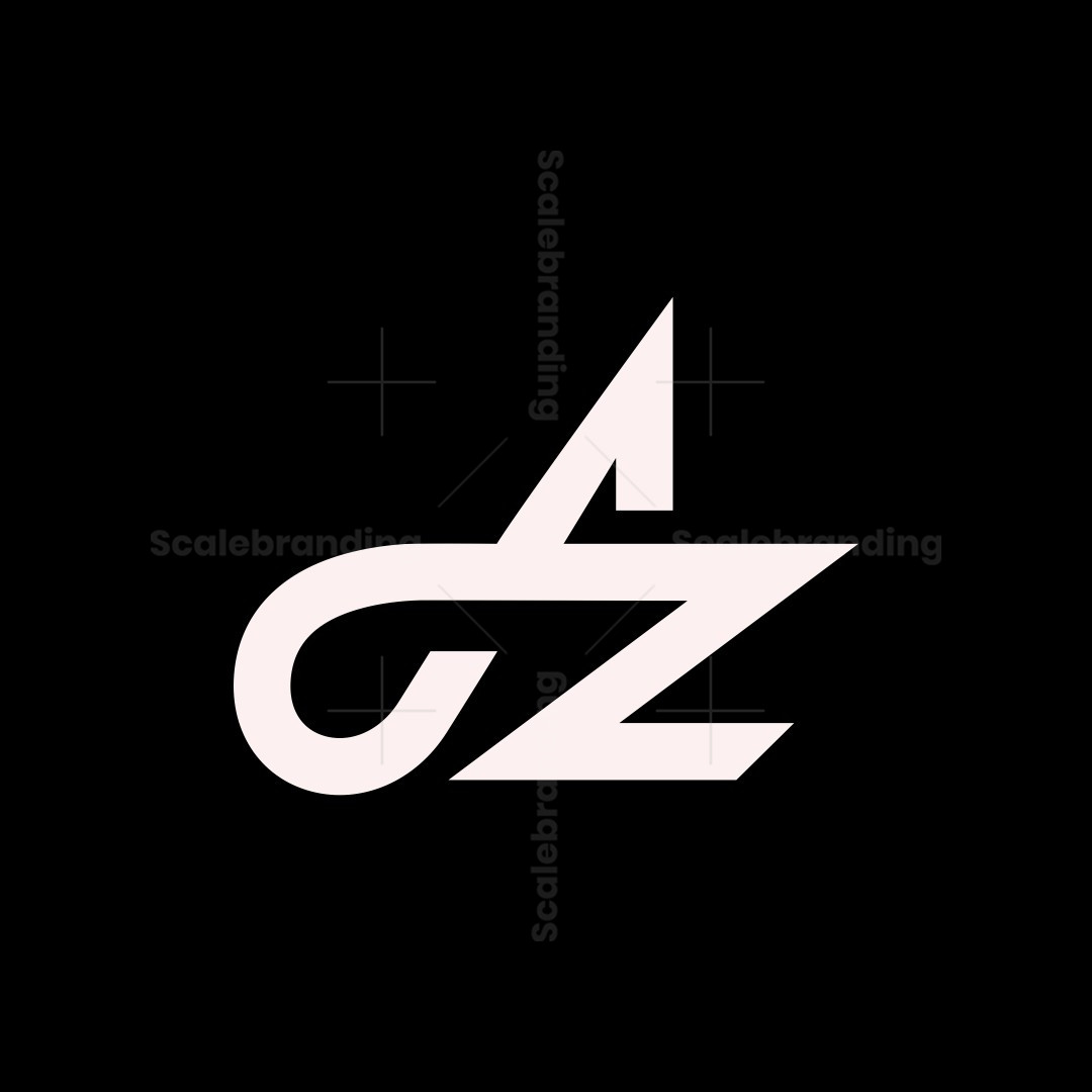 AZ or ZA letter Logo | Scalebranding