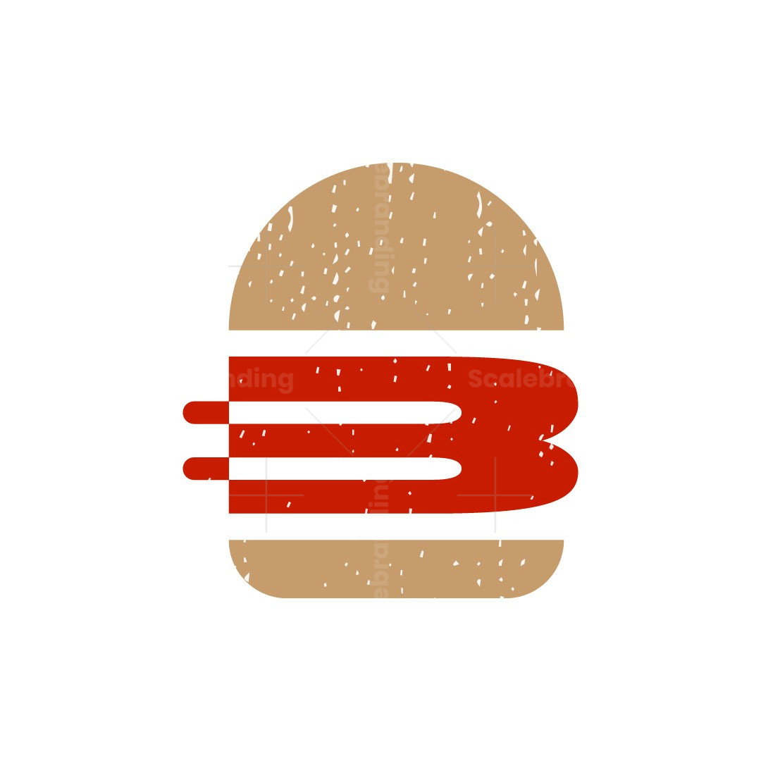 B burger or DB double burger logo | Scalebranding
