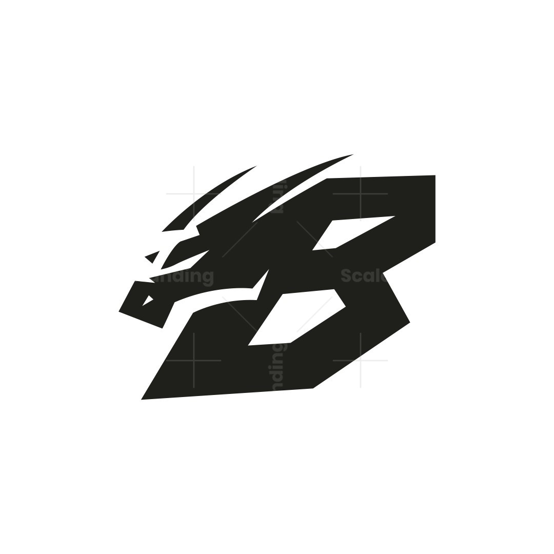 B Letter Dragon Logo | Scalebranding