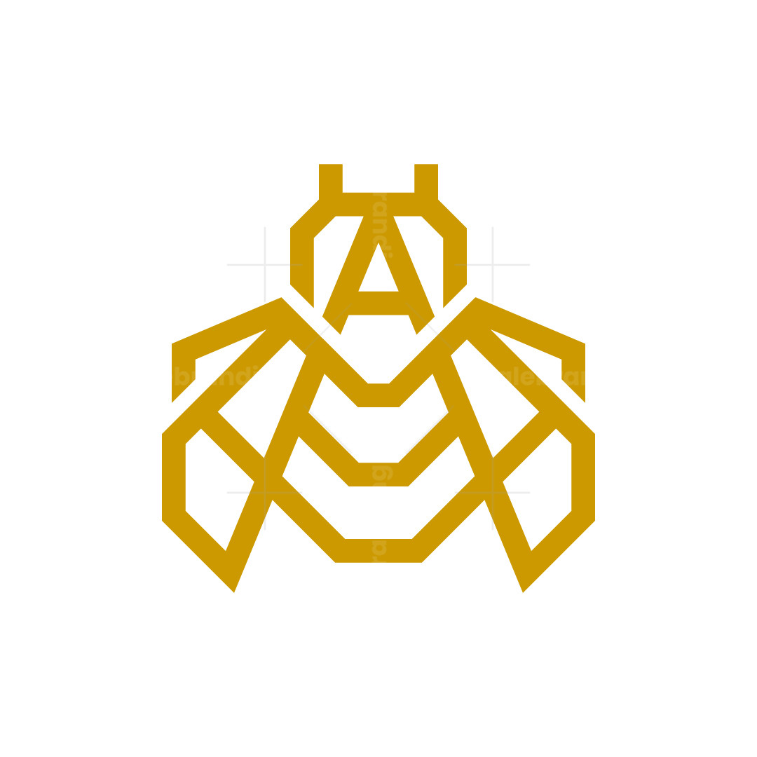 Honey Bee Logo A Golden Bee Logo Beekeeping Logo | Scalebranding