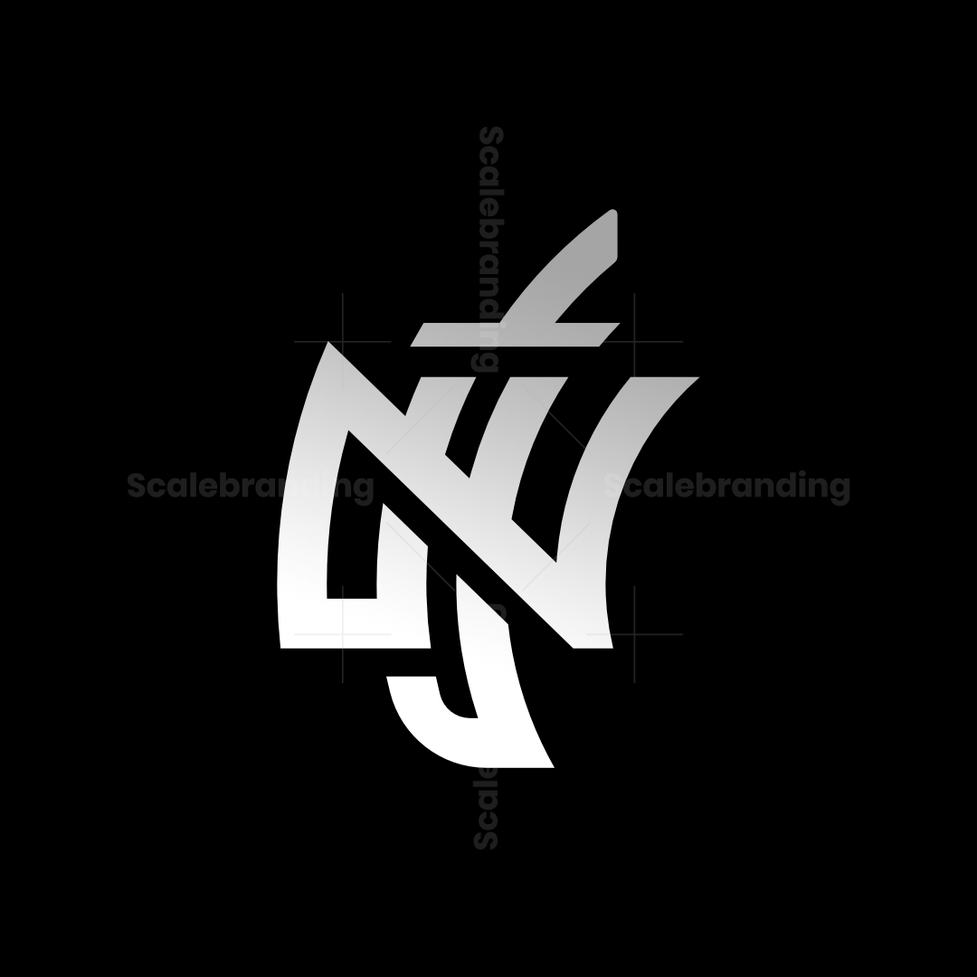 Iconic Letter N Sword Logo | Scalebranding