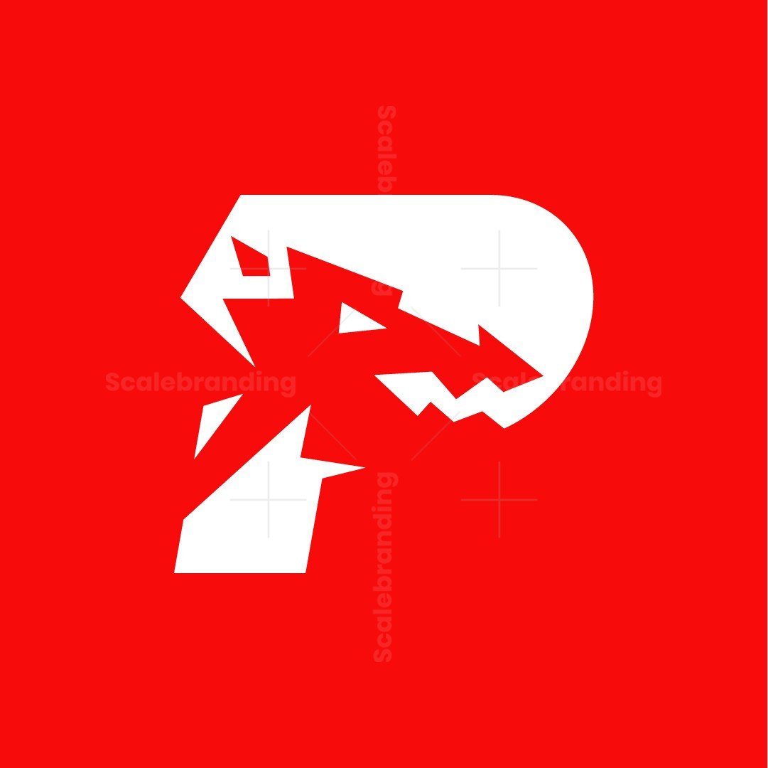 Letter P Dragon Logo | Scalebranding