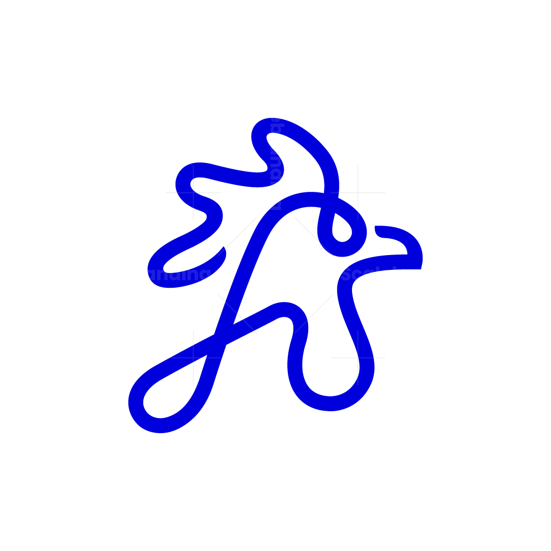 Minimalist Red Rooster Logo Lines Cool Rooster Logo | Scalebranding