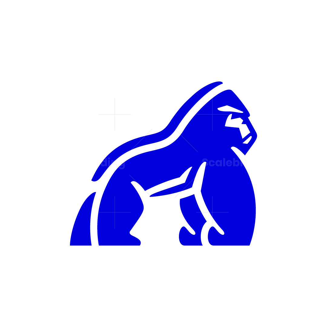 Big Gorilla Logo Majestic Silverback Gorilla Logo | Scalebranding