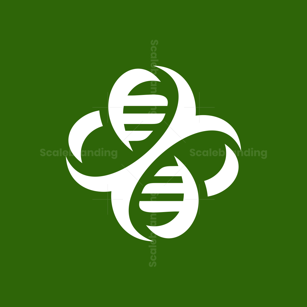 Genetic Flower Simple Logo combination | Scalebranding