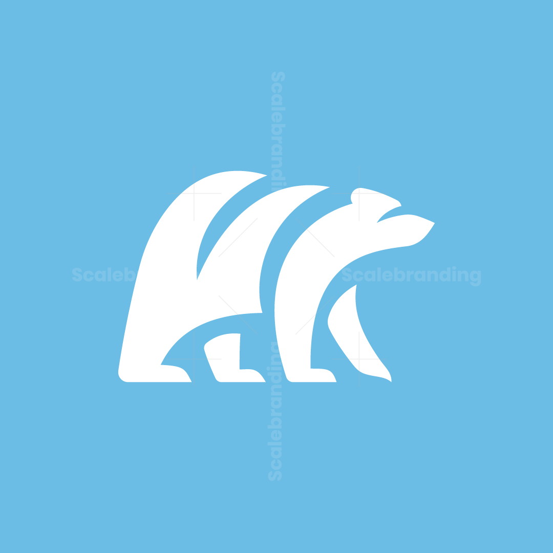Stylized Antarctica Polar Bear Logo | Scalebranding