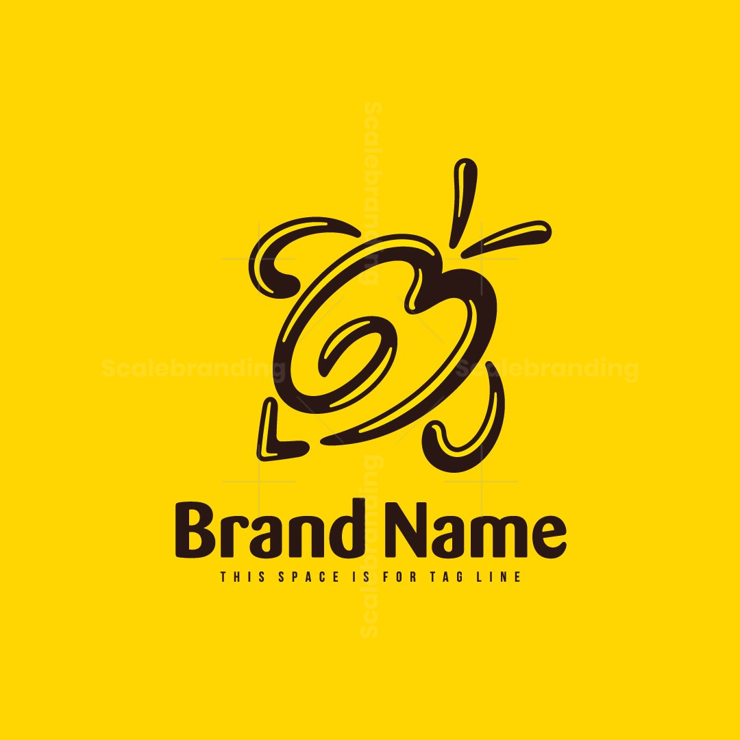 Letter B Honey Bee Logo | Scalebranding