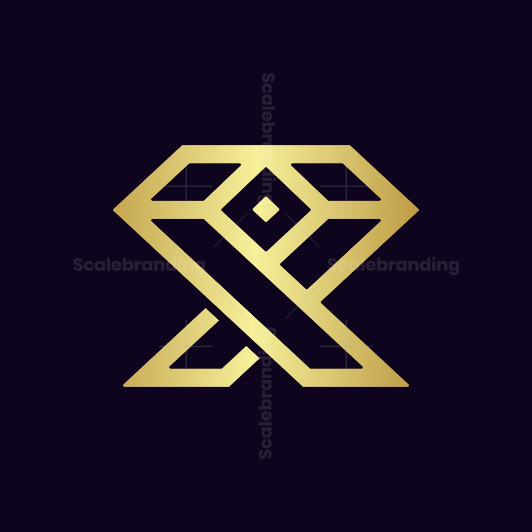 letter X diamond logo | Scalebranding