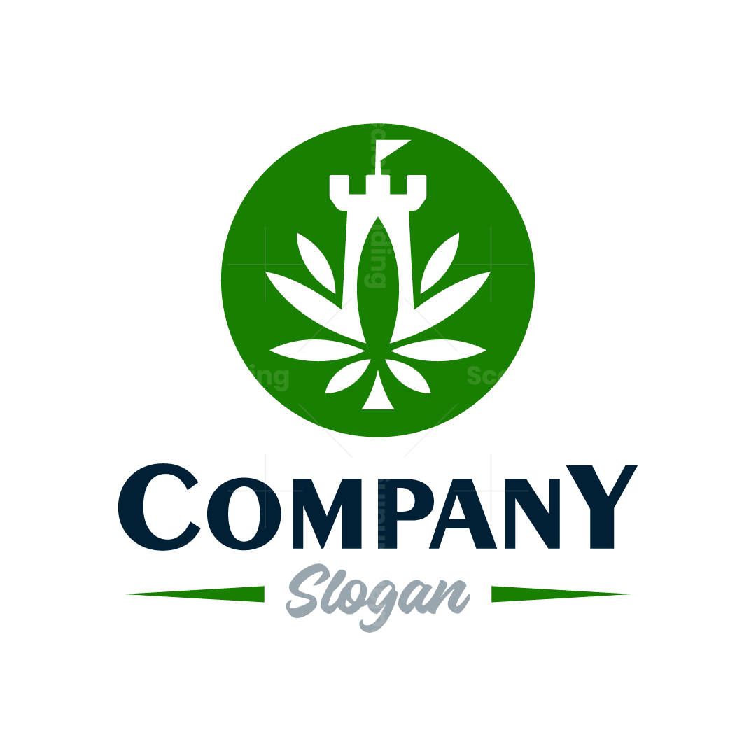 Cannabis Castle Or Fortress Logo | Scalebranding