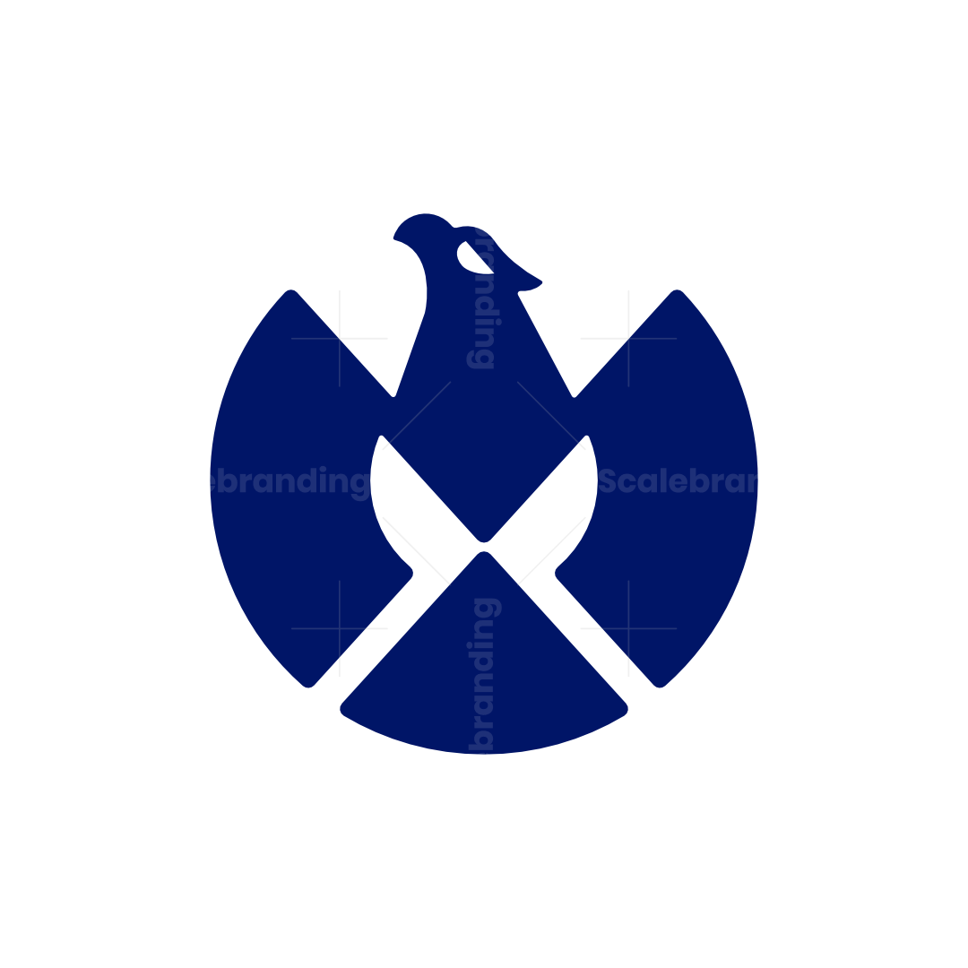 Simple circle eagle flying logo | Scalebranding