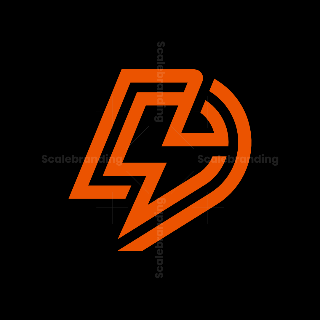 Creative Letter D Lightning Logo | Scalebranding