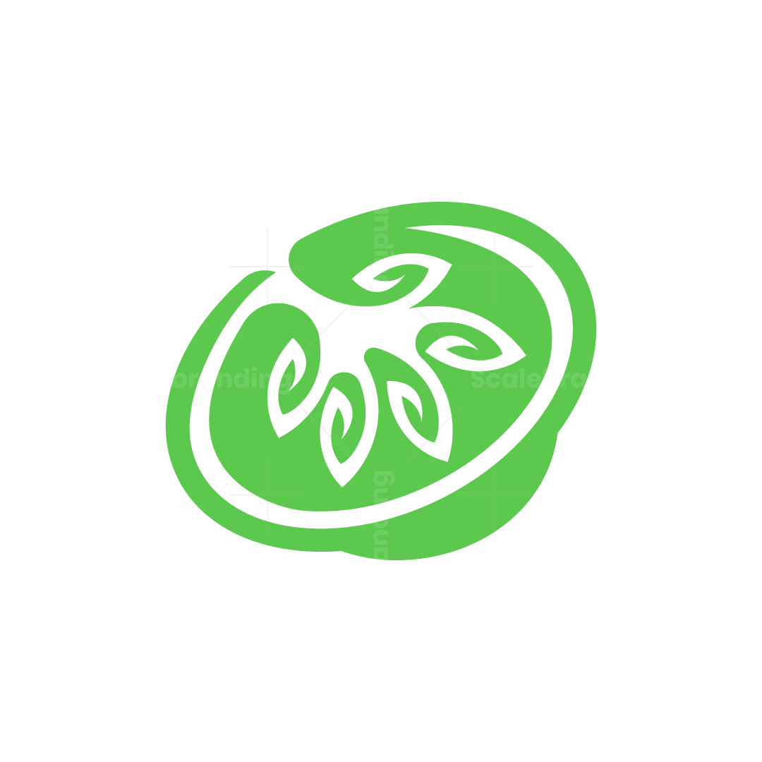 tree planet green leaf mark logo | Scalebranding