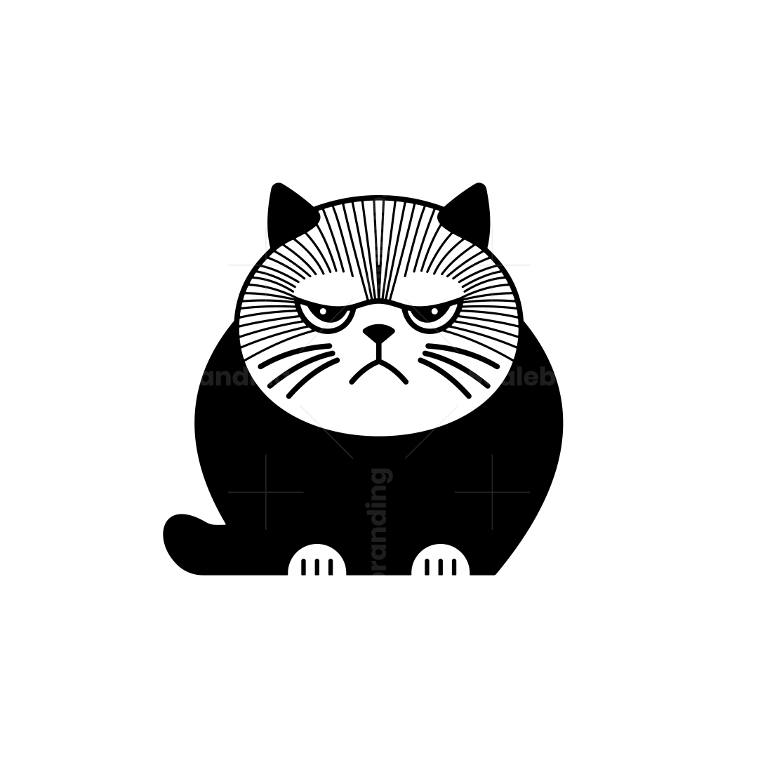 Bold Angry Cat Logo Design | Scalebranding
