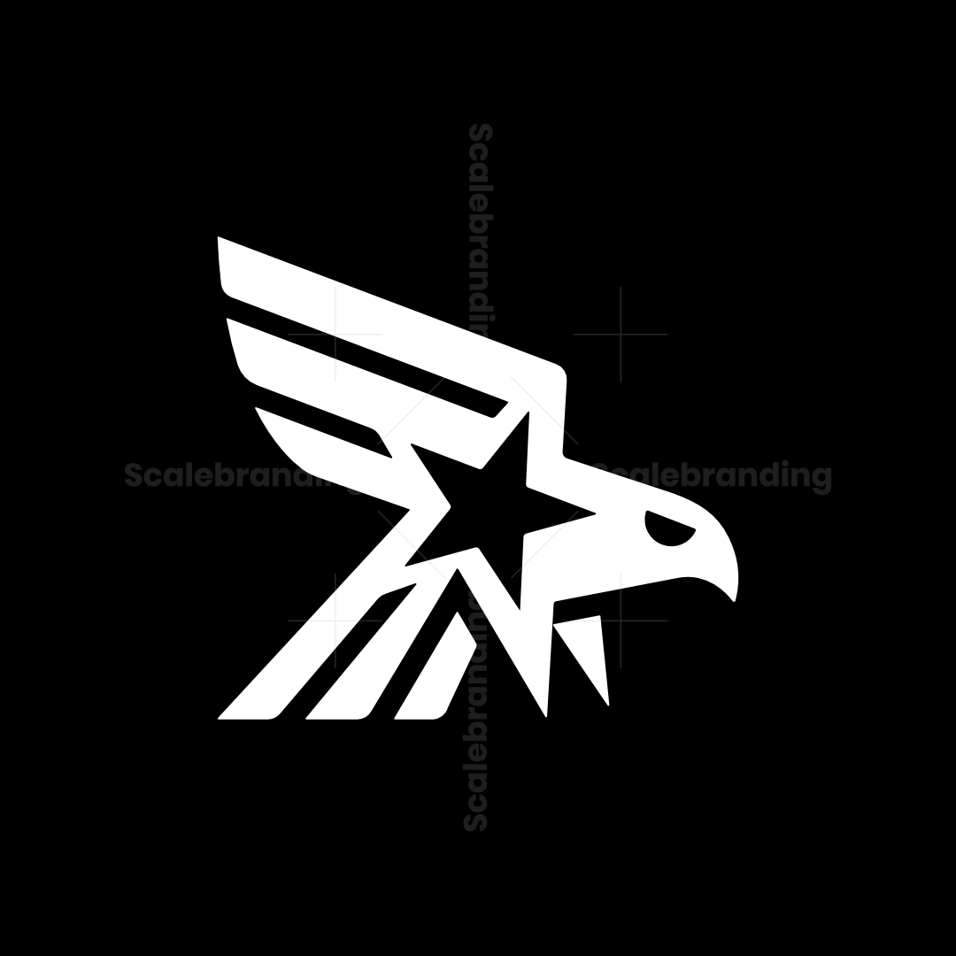 Geometric Eagle star logo | Scalebranding