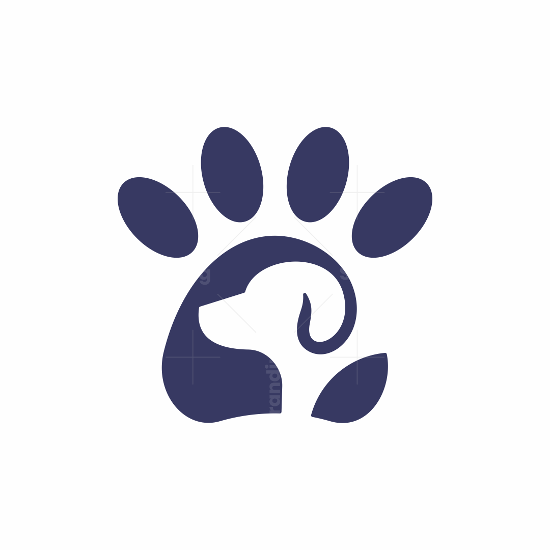 Dog Paw Pet Shop Logo | Scalebranding