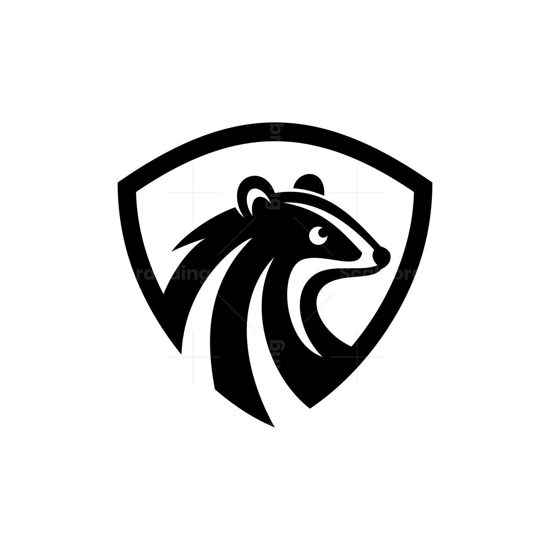 Honey Badger Shield modern Style logo | Scalebranding